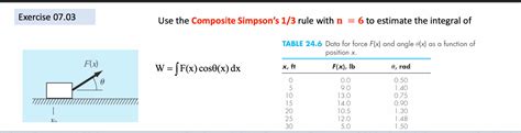 solved use the composite simpson s 13 ﻿rule with n 6 ﻿to