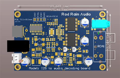 [ready stock supply] 1pcs es9038 i2s decoding board dac bluetooth