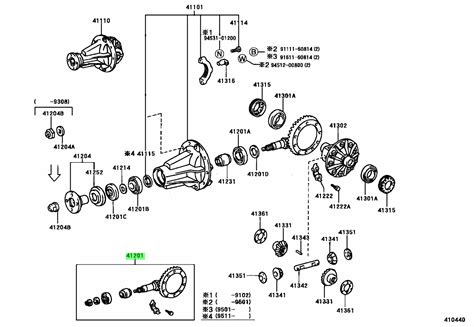 Buy Genuine Toyota 4120180011 41201 80011 Final Gear Kit