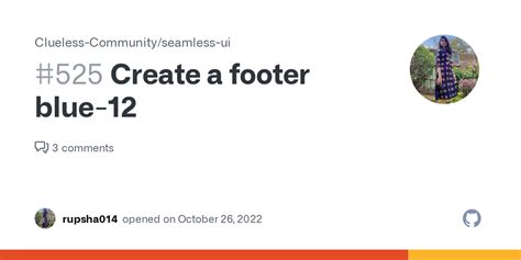 Create A Footer Blue 12 · Issue 525 · Clueless Communityseamless Ui