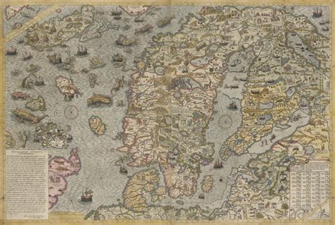 This 16th Century Map Is Teeming With Sea Monsters Most Are Based On A