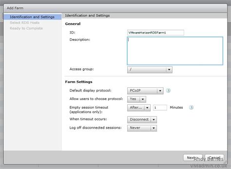 Horizon View 60 Part 6 Creating An Rds Host Farm And Application Pool Uk