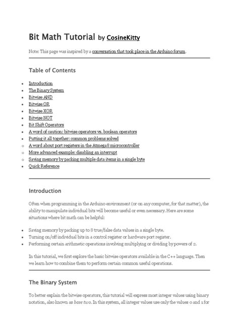 Bit Math Tutorial Pdf Bit Boolean Data Type