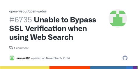 Unable To Bypass Ssl Verification When Using Web Search · Issue 6735
