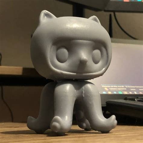 stl file github octocat styling・3d printable model to download・cults