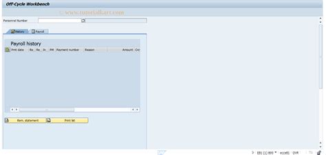 Pc00m08odoc Sap Tcode Off Cycle Workbench On Demand Paymt