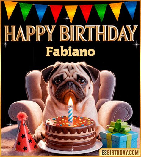 Happy Birthday Fabiano  🎂 Animated Images Wishes And Music 【27 S】
