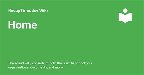 Home Recaptimedev Wiki