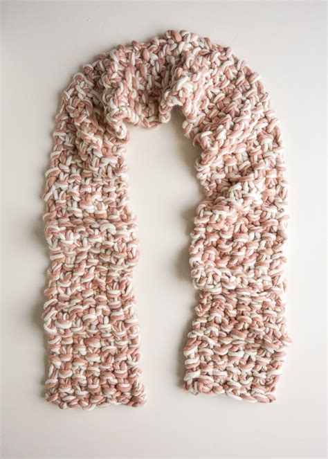 Eleventh Hour Marled Scarf Free Scarf Knitting Pattern
