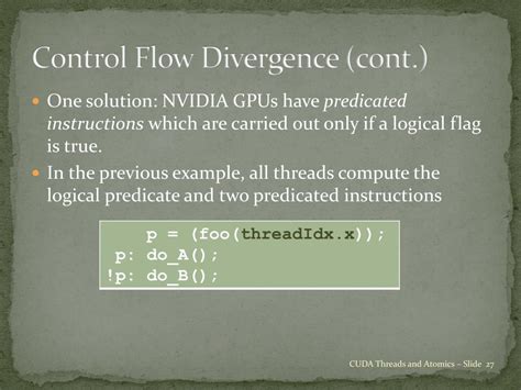 Ppt Cuda Lecture 7 Cuda Threads And Atomics Powerpoint Presentation
