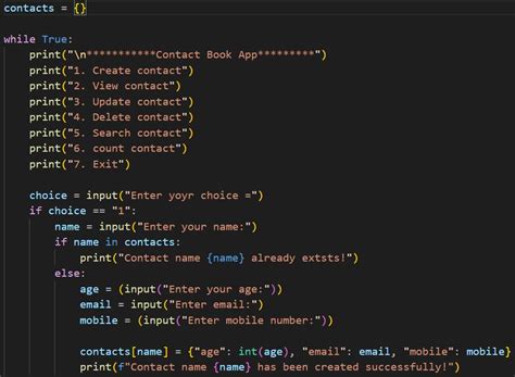 Ankita Singh On Linkedin 🚀 Introducing My Python Contact Book