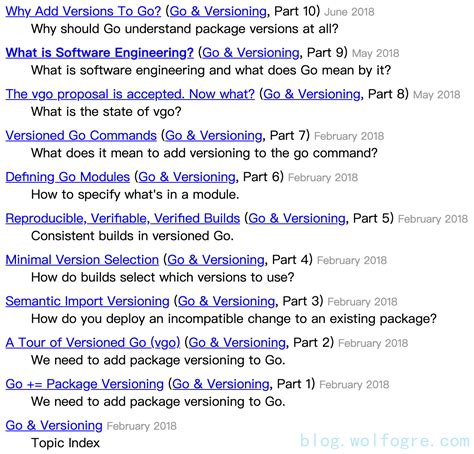 从 Goinstall 到 Module —— Golang 包管理的前世今生 Wolfogres Blog