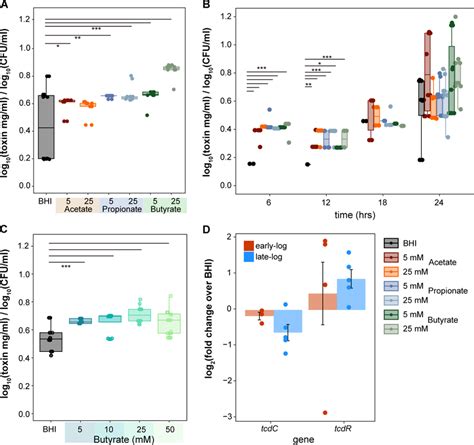 Short Chain Fatty Acids Increase C Difficile Toxin Production Toxin Download Scientific