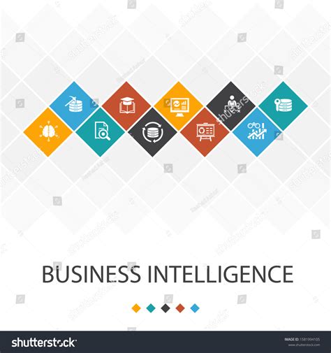 Business Intelligence Trendy Ui Template Infographics Stock Illustration 1581994105 Shutterstock