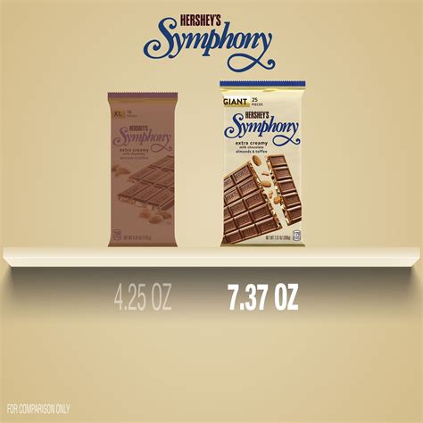 Buy Hersheys Symphony Extra Creamy Milk Chocolate Almonds And Toffee
