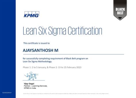Ajay Santhosh On Linkedin Excited To Share That Ive Earned My Lean
