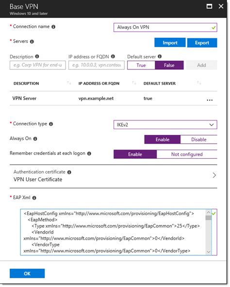 Deploying Windows 10 Always On Vpn With Microsoft Intune Richard M