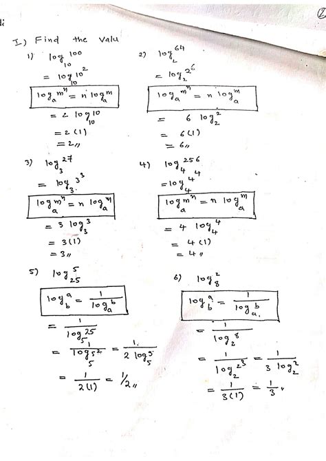 SOLUTION: Logarithms laws 2 types and definition - Studypool