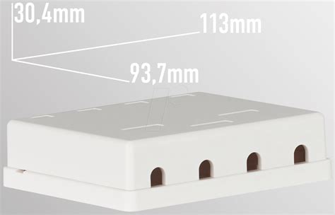 Efb Ec020400005 Keystone Junction Box 4 Port Surface Mounted