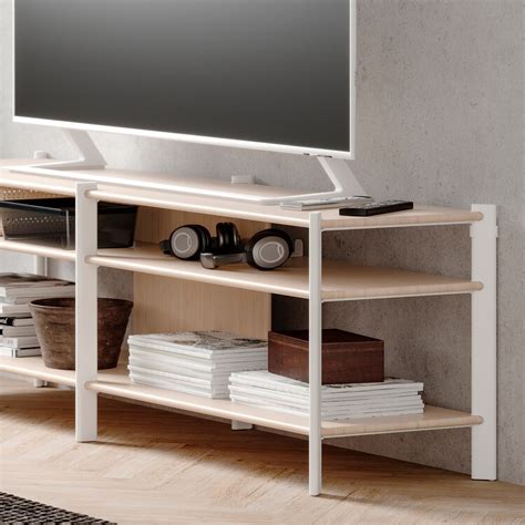JÄttesta Tv Bank Weissbambus Hell 160x40x49 Cm Ikea Schweiz