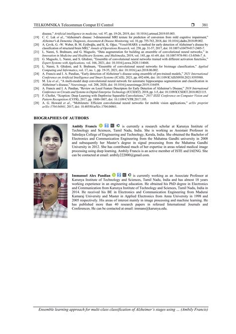 Ensemble Learning Approach For Multi Class Classification Of Alzheimers Stages Using Magnetic