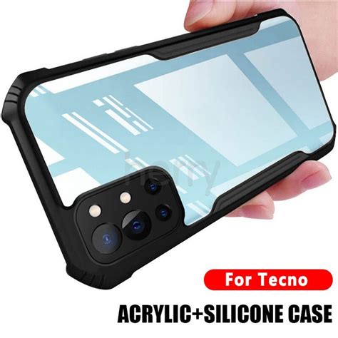 Herry Acrylic Anti Fall Shock Proof Phone Case For Tecno Spark 10 10c