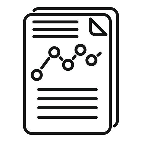 Graphic Report Icon Outline Vector Finance Page 15160235 Vector Art At