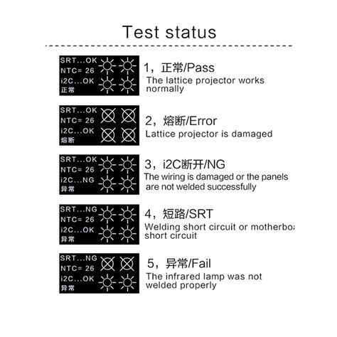 I2C Iface V8 Arc Dot Mátrix Vetítés Javítás Detektor Iphone X 12Pro Max Face Id Javító Eszköz