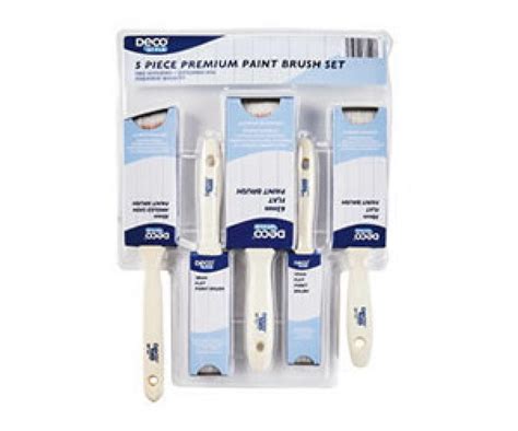 Deco Style 5 Piece Paint Brush Set Aldi 999