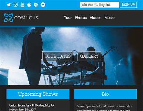 how to build a website for your band using node js hackernoon