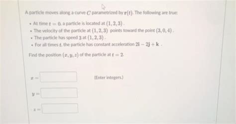 Solved A Partide Moves Along A Curve Parametrized By R T Chegg