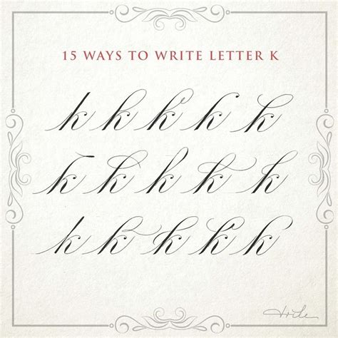 How To Write Letter K In Calligraphy At Beth Heard Blog