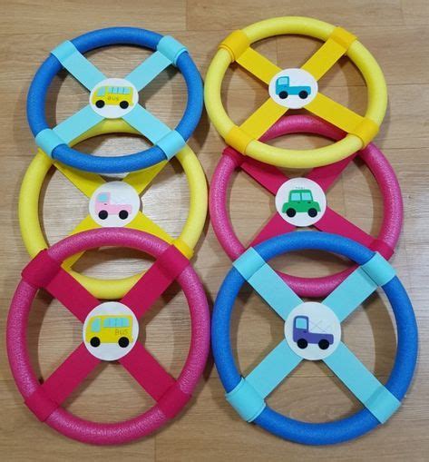 🚖자동차 핸들🚘 자동차핸들 페이퍼 토이 어린이집 만들기