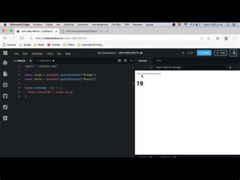 Input Range Html Parte Practicando Con JavaScript YouTube