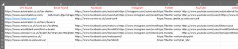 Excel Social Media And Email Extraction Code Needs Updating Stack