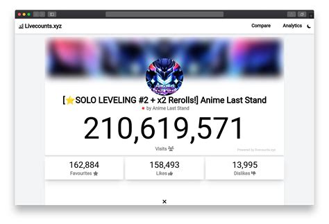 Livecounts Xyz Youtube Live Subscriber Count For [🧭new Update X3 Rerolls] Anime Last Stand ⚡