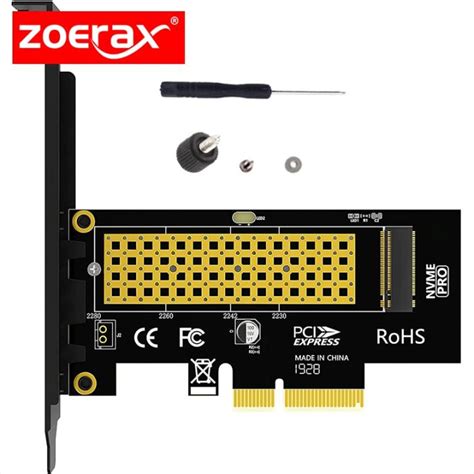 Zoerax Nvme Pro Adapter M Nvme Pro Ssd To Pcie Adapter Card Pcie Video Cards For Pc Sound