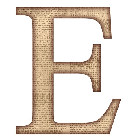 Capital Letter E