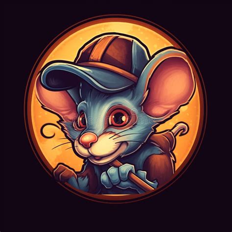 Mice Logo 2d Digital Illustration Stock Illustration Illustration Of Combines Comics 282389553