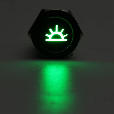 Connectors Switches Wire Color Red MM Push Button Switch V LED Self Lock Switch IP