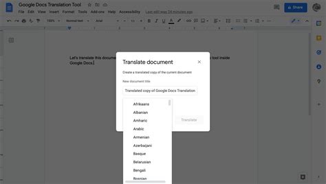 How To Quickly Translate A Document In Google Docs