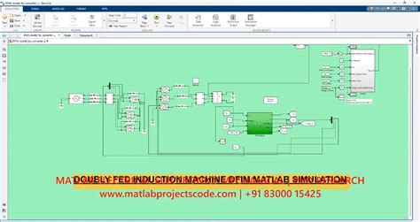 doubly fed induction machine dfim electrical matlab simulation