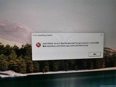 Unix Errorerror 9bad File Descriptortrying To Remove Nx新手学堂 Ug爱好者