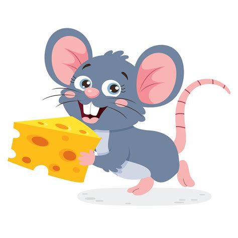 Ilustración De Dibujos Animados De Un Ratón 14538490 Vector En Vecteezy