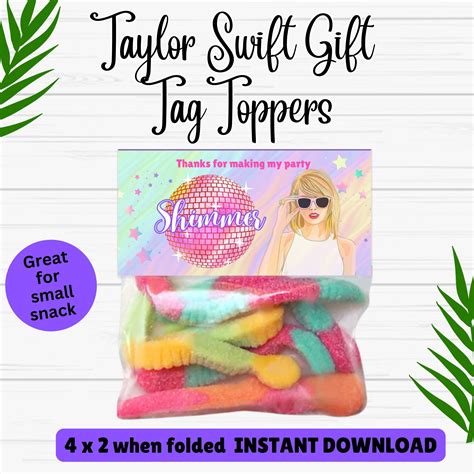 Taylor Swift Printable T Tags Taylor Swift Party Favor Labels Ins