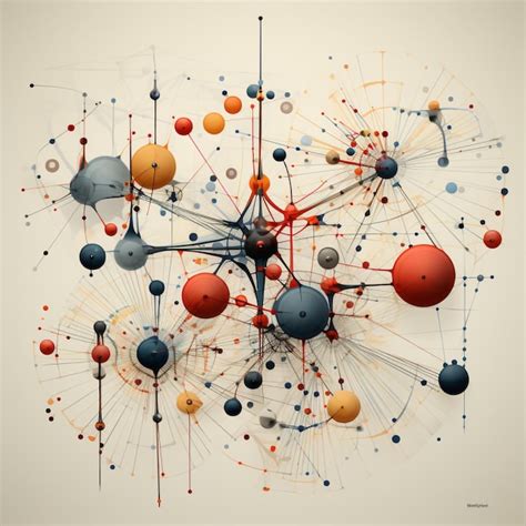 Premium Ai Image Colorful Network Graph Illustration Generative Ai