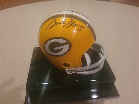 Bart Starr Mini Helmet Signed Ebay