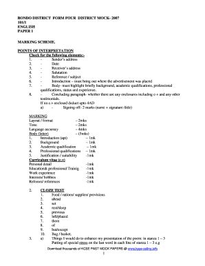 Kcse 2015 Marking Schemes Pdf Fill Online Printable Fillable Blank PdfFiller