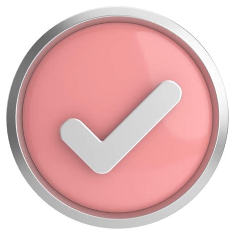 Premium Photo 3d Checkbox Check Mark 3d Illustration