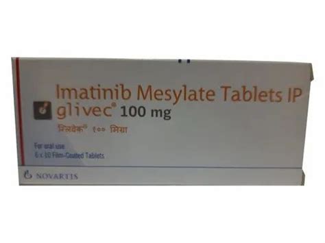 Glivec Imatinib Mesylate Tablet 100 Mg Novartis India Ltd At ₹ 814box